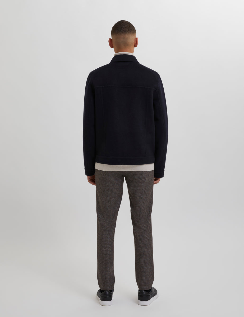 Arnold Regular Zip Short Wool Jacket – Karlmenn